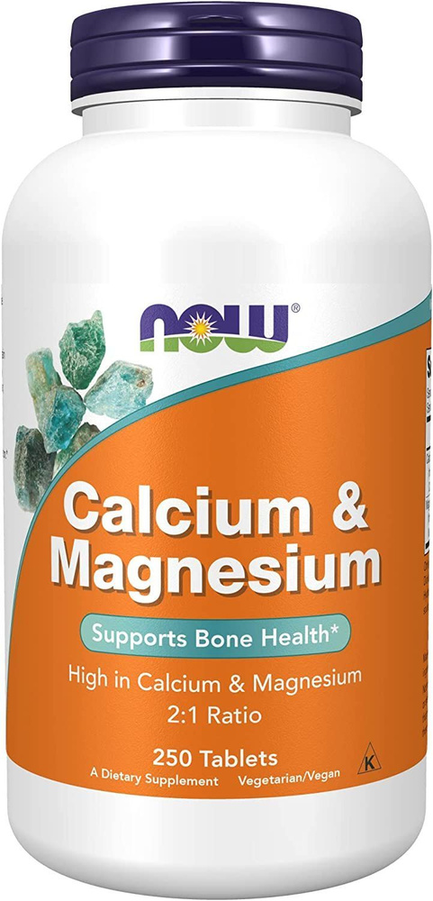 NOW Calcium Magnesium 250 таблеток (Кальций и Магний) - купить с ...