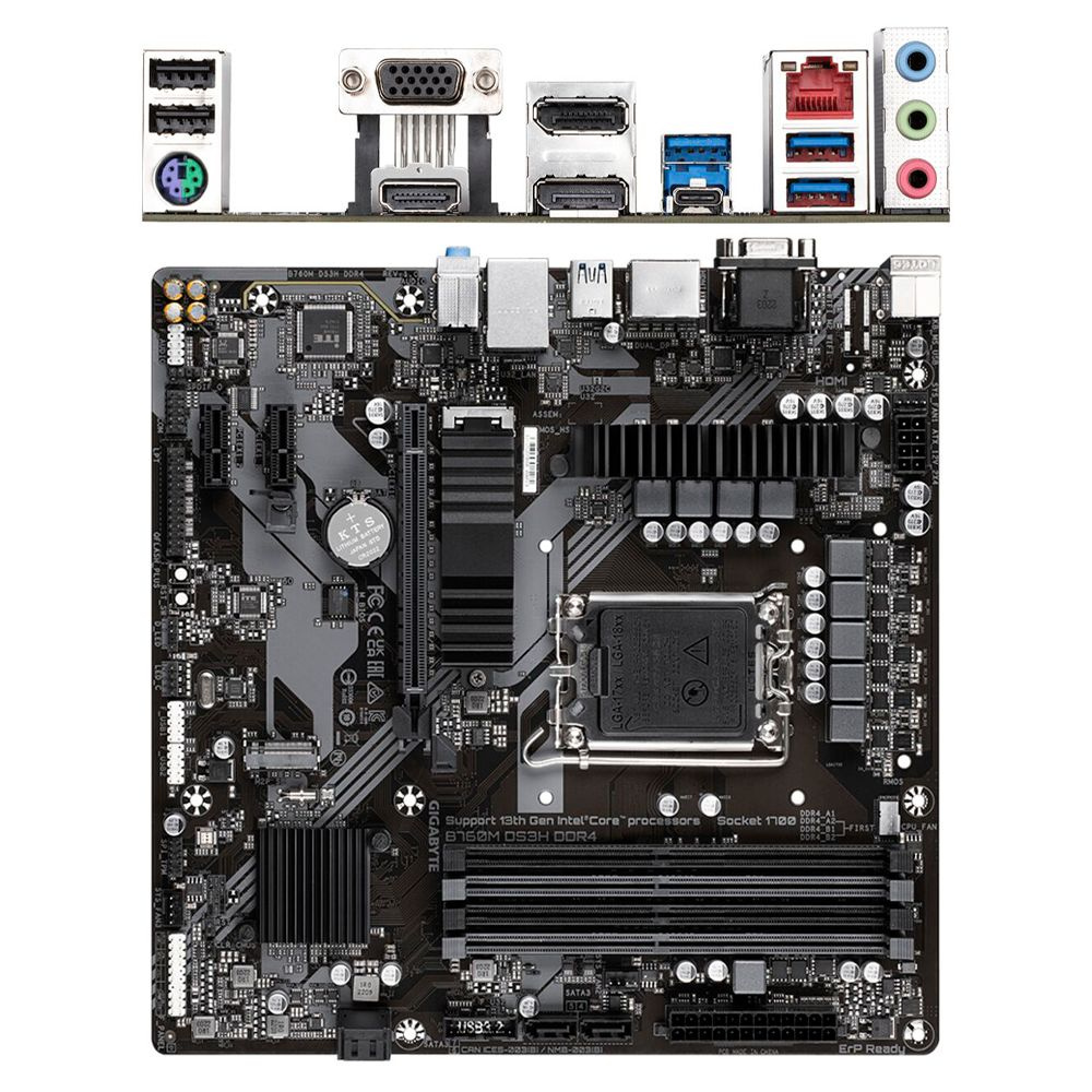 Материнская плата Gigabyte B760M DS3H DDR4 купить по низкой цене с ...