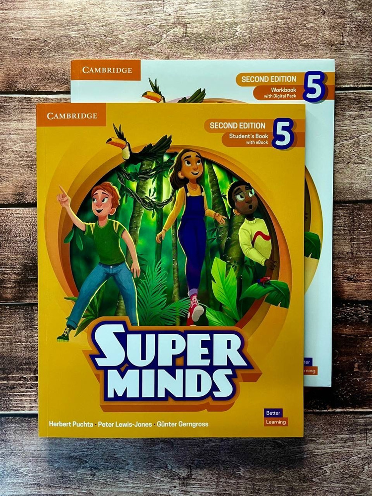 Super Minds 5. Second Edition (Полный комплект) учебник+рабочая тетрадь и онлайн код. - купить с ...