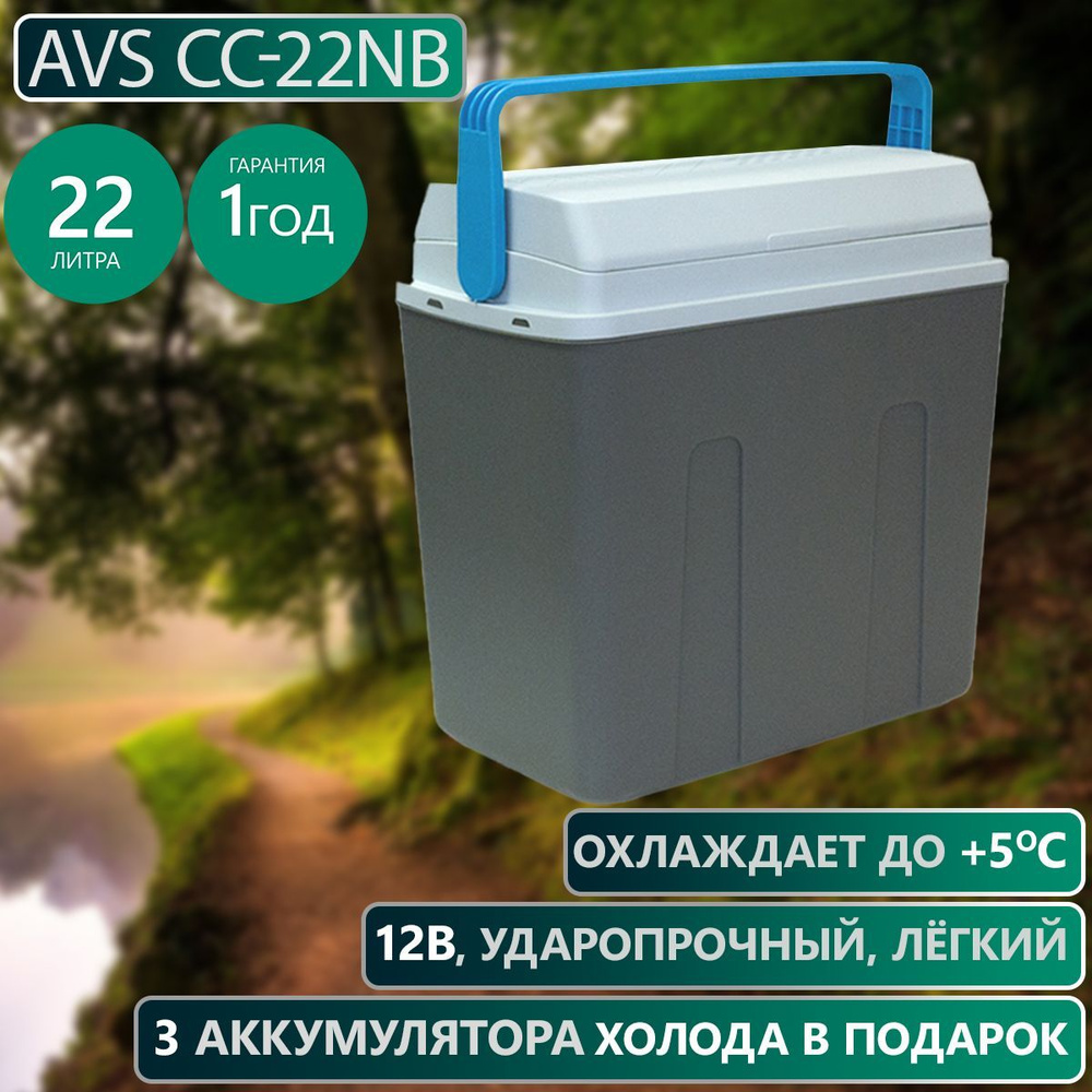AVS Автохолодильник 18 л - купить с доставкой по выгодным ценам в интернет-магазине OZON (230680276)