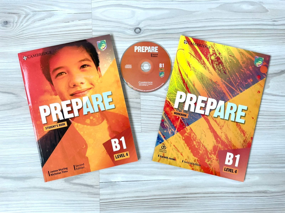 Prepare 4 . Level 4 B1 :Комплект-Учебник+Рабочая Тетрадь+Диск - купить с доставкой по выгодным ...