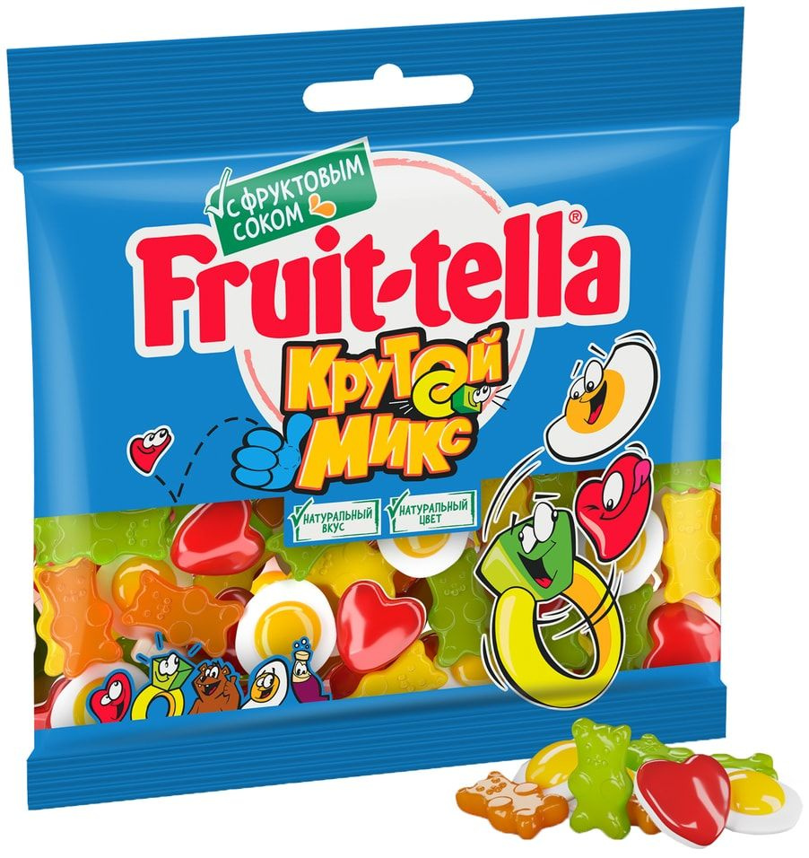 Мармелад Fruit-tella жевательный Крутой микс 150г х 3шт - купить с ...