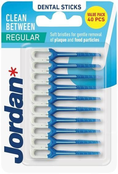 Зубочистка Jordan Expert Clean Between Regular 40 шт. синие (Из ...