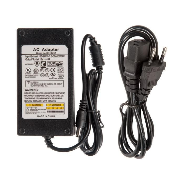 Блок питания для монитора и телевизора LCD 12V, 6A, 5.5х2.5 мм - купить ...