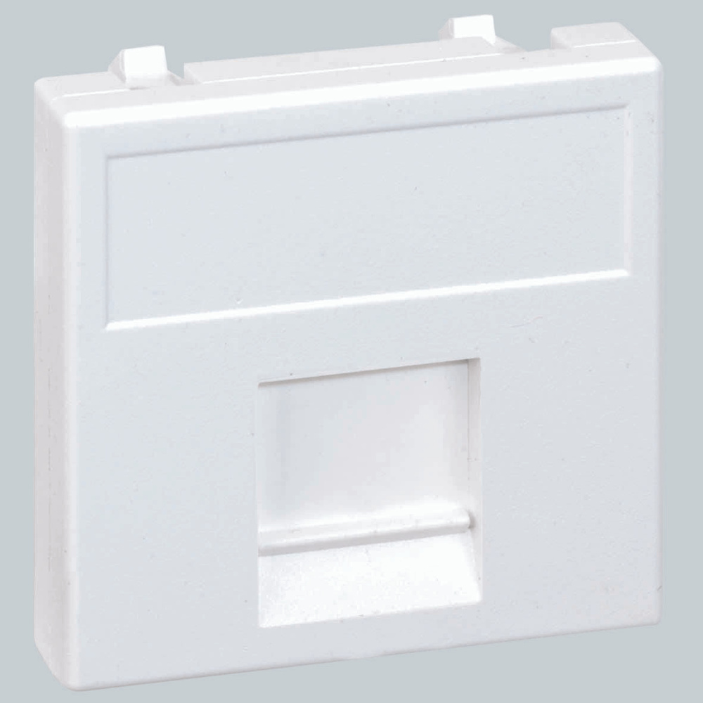 Simon Connect Белый Адаптер со шторкой на 1 RJ45 конектор, AMP(S110 ...