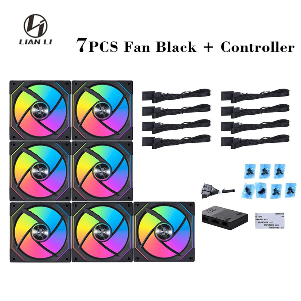 Lian Li UNI Fan SL Infinity 120, вентилятор ARGB с зеркальной гирляндой ...