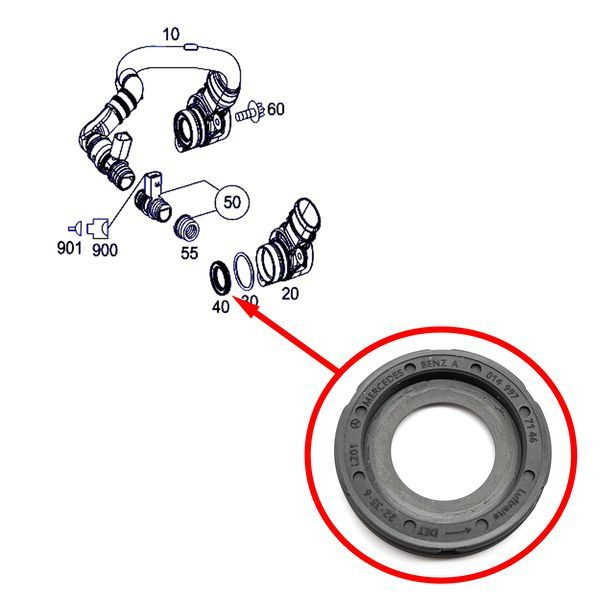 Сальник КВКГ Mercedes-Benz OM642 A0149977146 - Repairkit арт ...