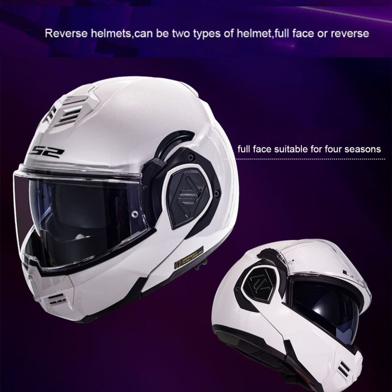 LS2 HELMETS Мотошлем, цвет: белый, размер: L купить на OZON по низкой цене (2039041765)