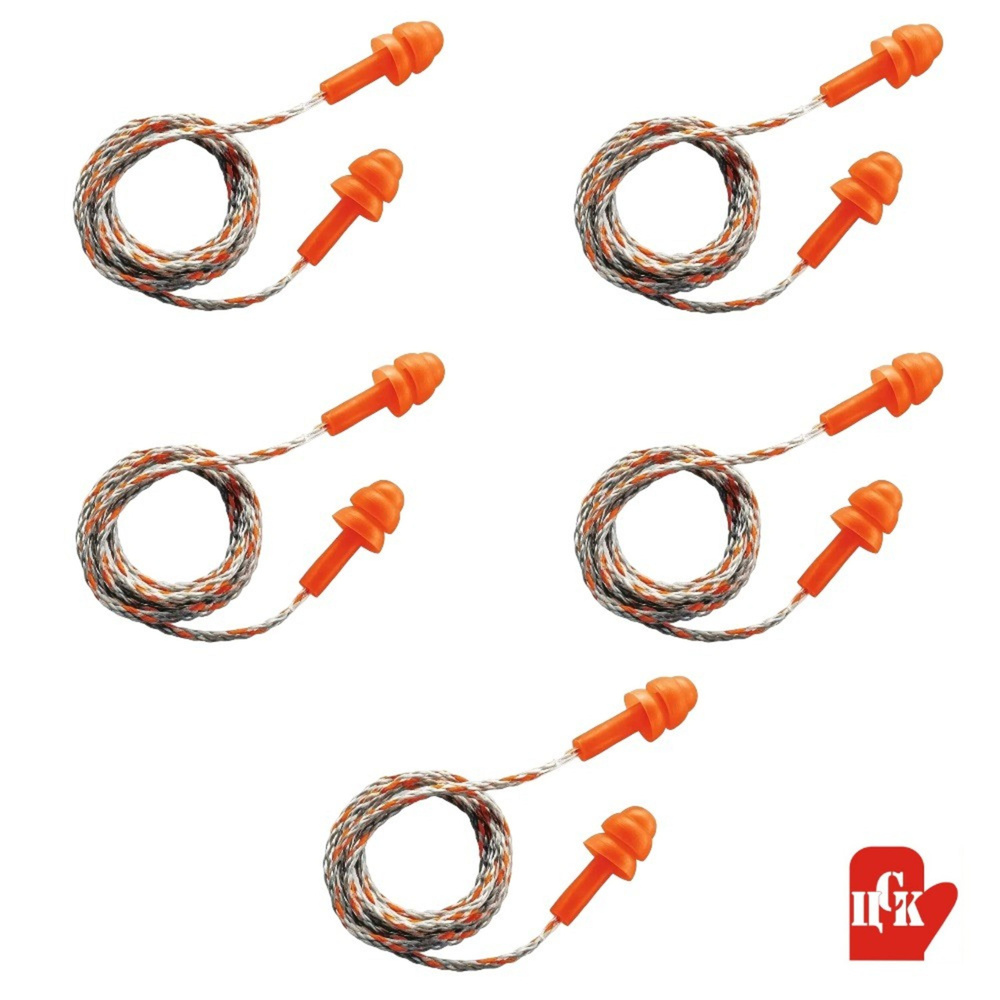 Вкладыши противошумные (беруши) Uvex Whisper Plugbox, многоразовые, со ...