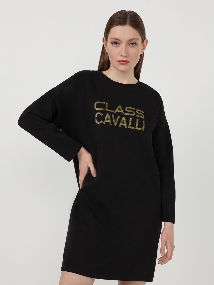 Платье CAVALLI CLASS, цвет: black (черный). oxt10acf050. Размер XL (48/ ...