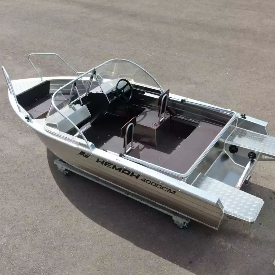 Моторная лодка Neman-400 DCM New/ Лодки Wyatboat/ Алюминиевый катер ...