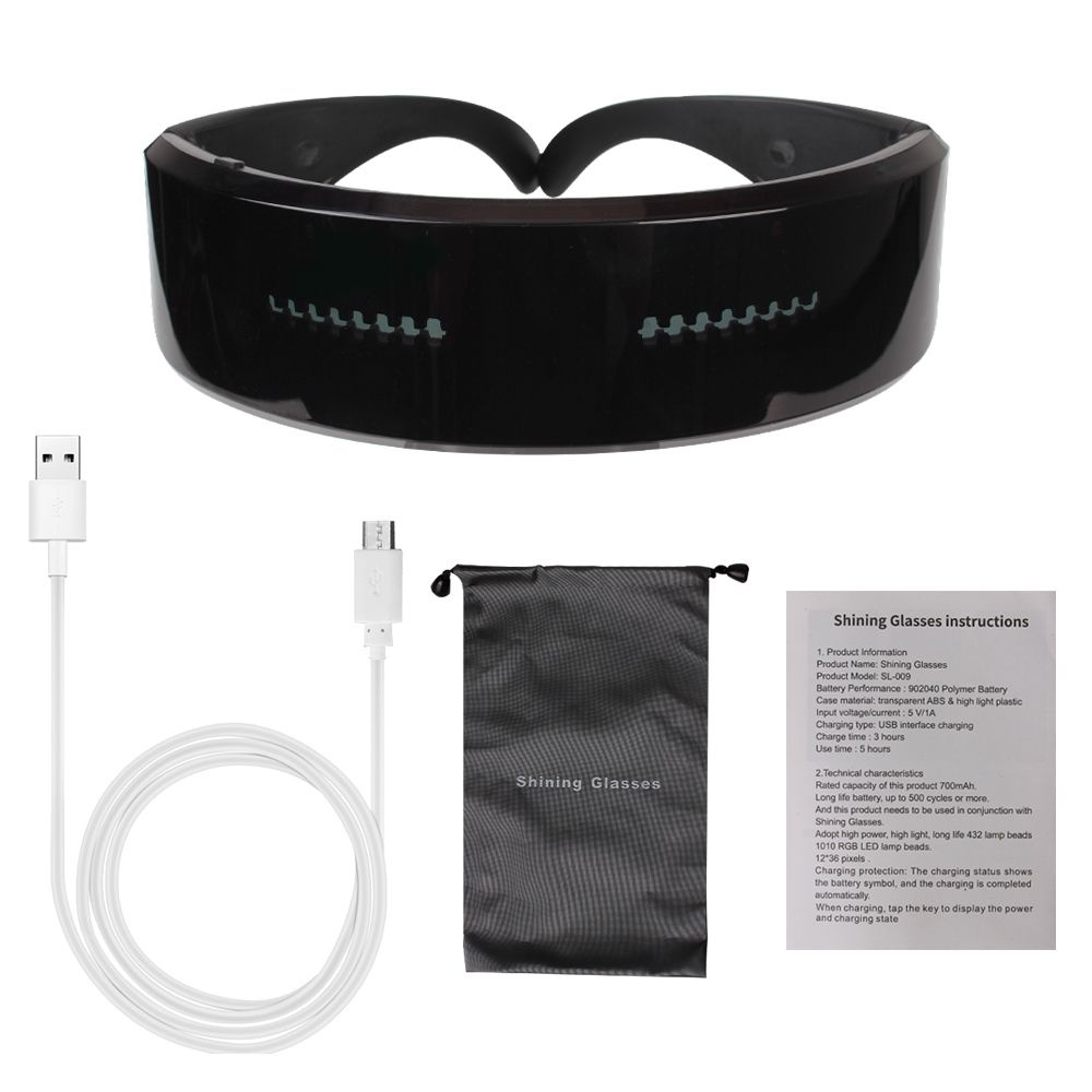Bluetooth LED Красочные Электронные Футуристические Очки - купить по ...