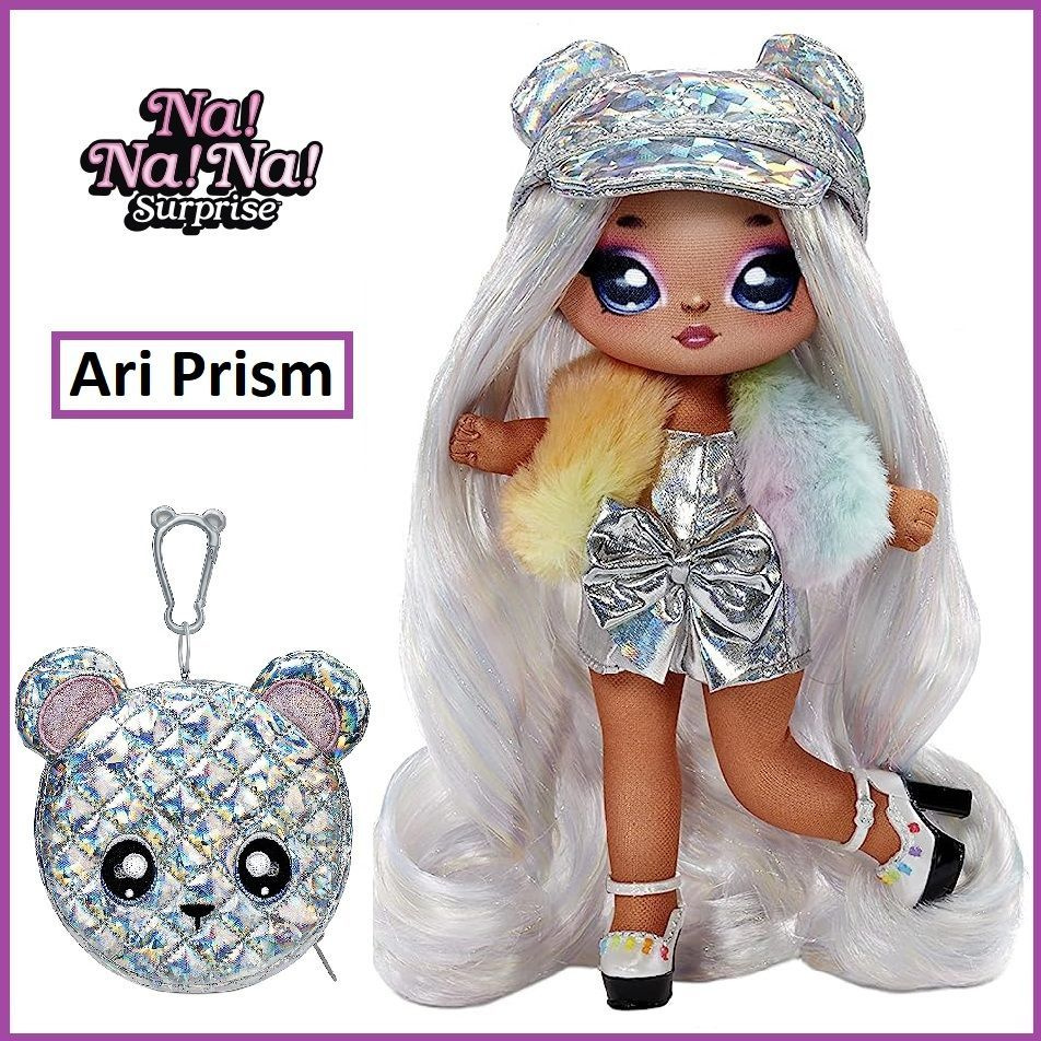 Кукла мягкая Na!Na!Na! Surprise Glam серия 1 - Ari Prism 19 см с ...