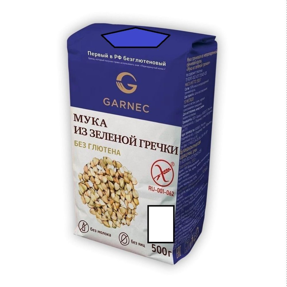 Мука Garnec из зеленой гречки без глютена, 500г (1 шт) купить на OZON ...