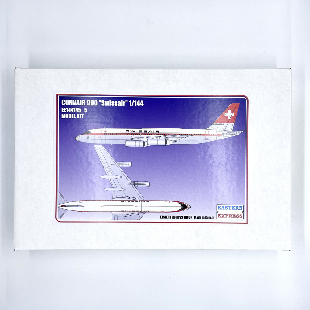 Сборная модель Авиалайнер CONVAIR CV-990 авиакомпания SWISSAIR ...