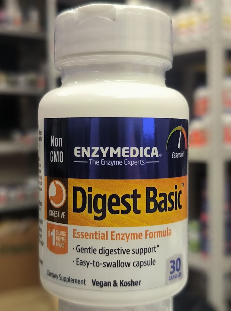 Enzymedica, Digest Basic Enzyme Formula, 30 капсул - купить с доставкой по выгодным ценам в ...
