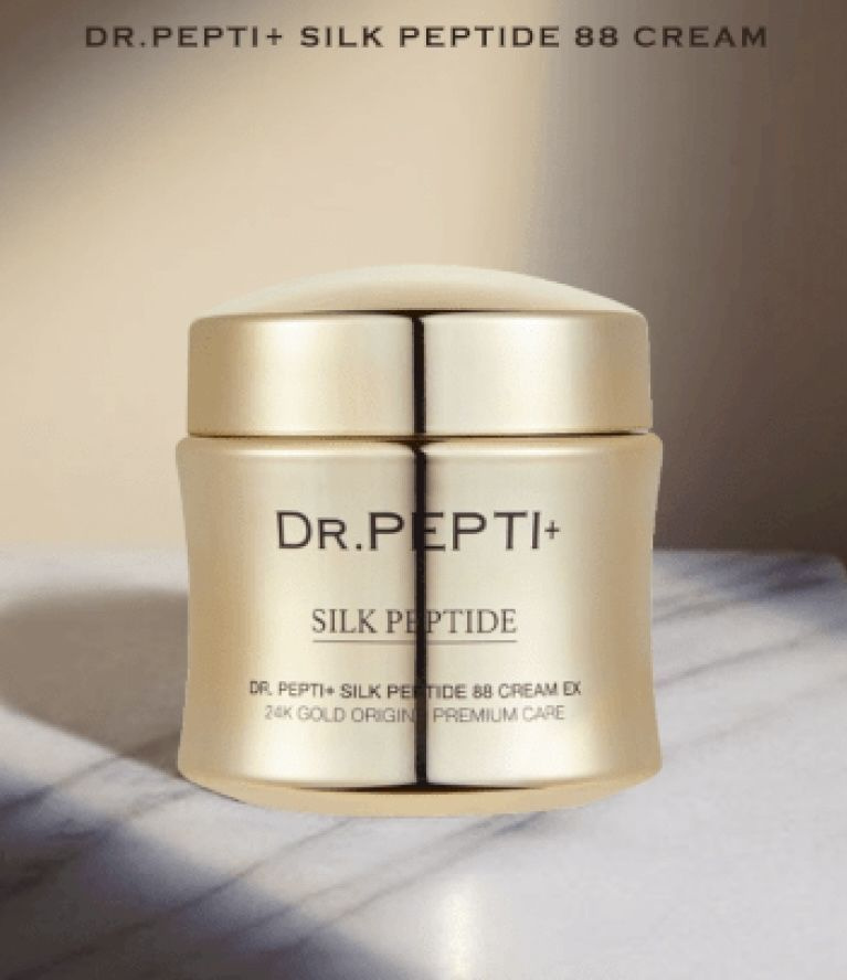 DR.PEPTI+ Шелковый омолаживающий золотой крем с пептидами SILK PEPTIDE 88 CREAM EX 88g - купить ...
