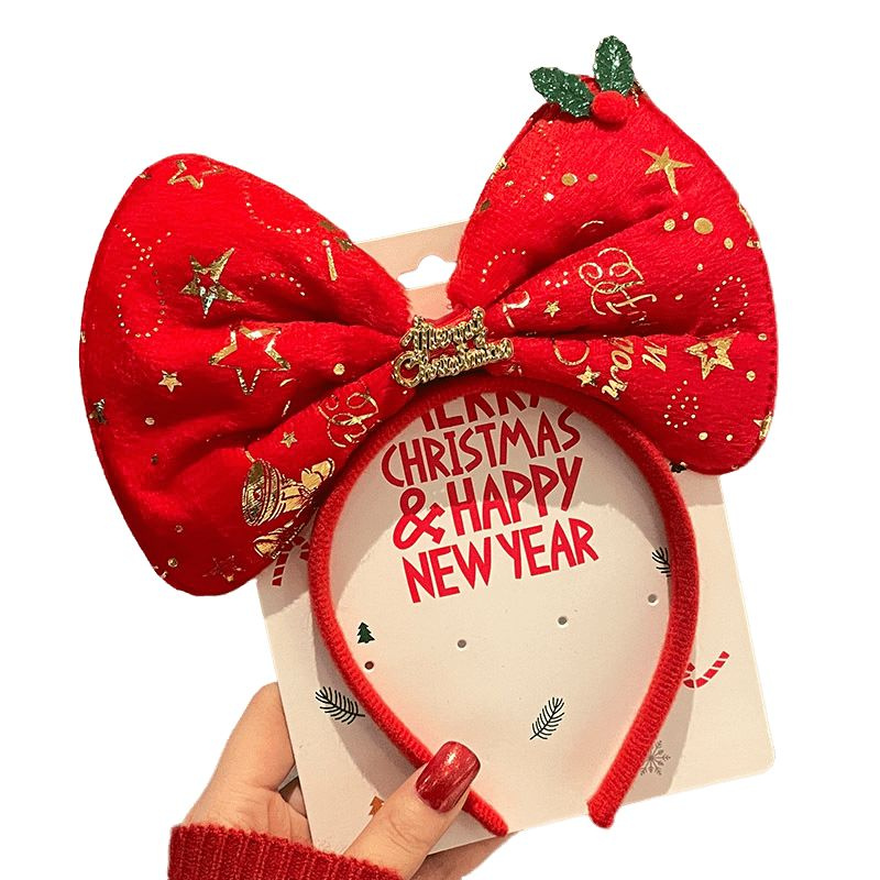 Ободок для девочки новогодний детский на утренник с большим красным ...