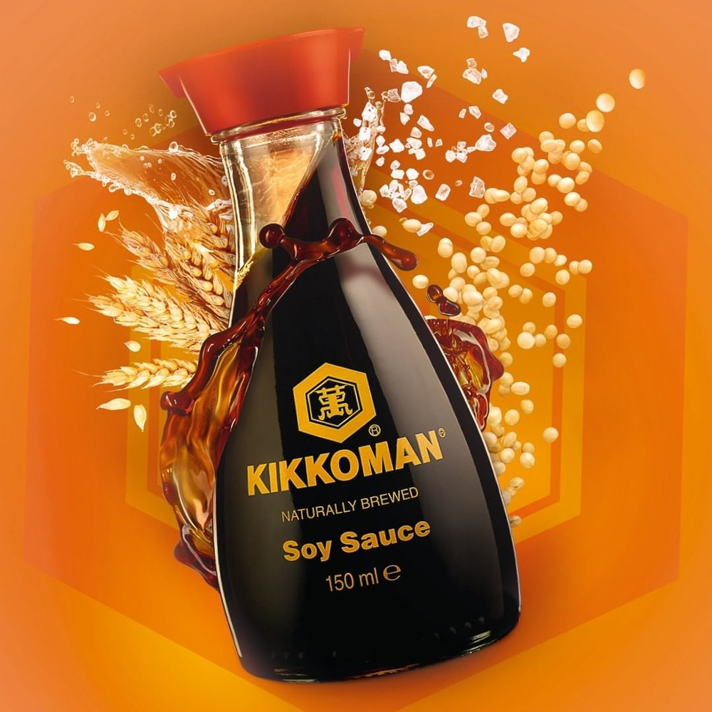 Соевый соус KIKKOMAN натурального брожения 150 мл с дозатором - купить ...