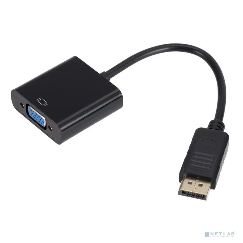Переходник Bion DisplayPort - VGA, 20M/15F, длинна кабеля 15 см ...