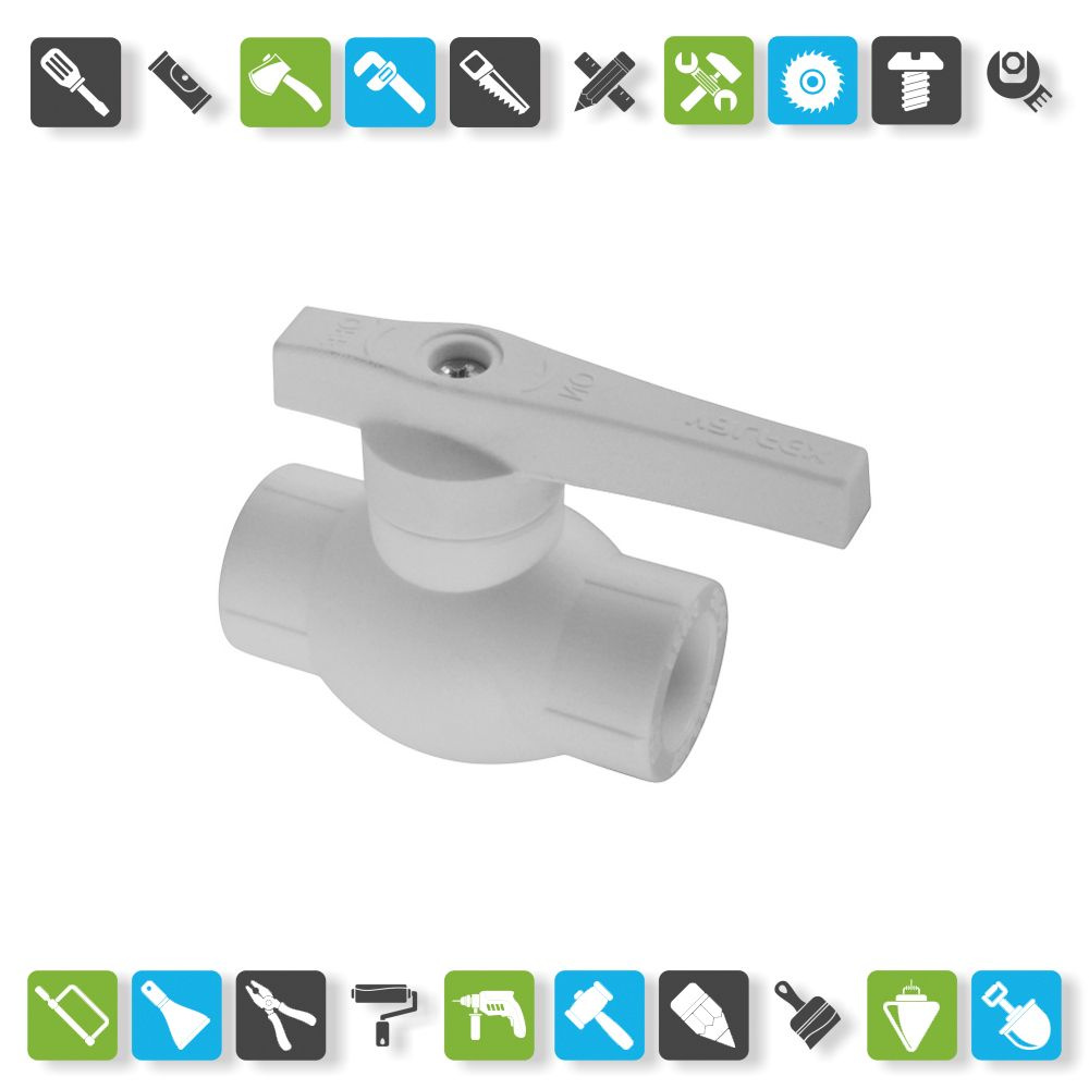 Кран шаровый Valfex латунный шар, длинная ручка 50 мм - купить по ...