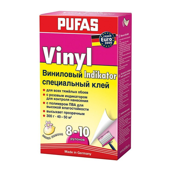 ПУФАС N0512 Клей специальный виниловый Индикатор (0,3кг) Euro 3000 ...