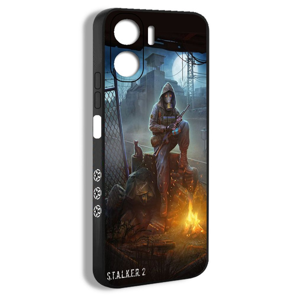 чехол для смартфона Подходит для Honor 90 Lite STALKER 2 Сердце Чернобыля игра солдат огонь ...