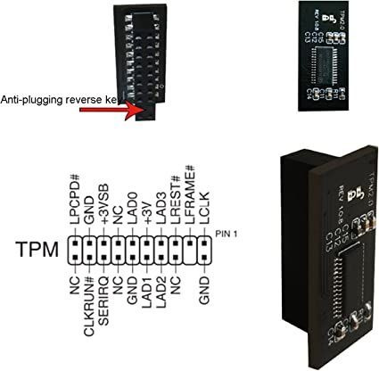 Модуль безопасности TPM 2.0 LPC 20pin MyPads для платформы GIGABYTE GC ...