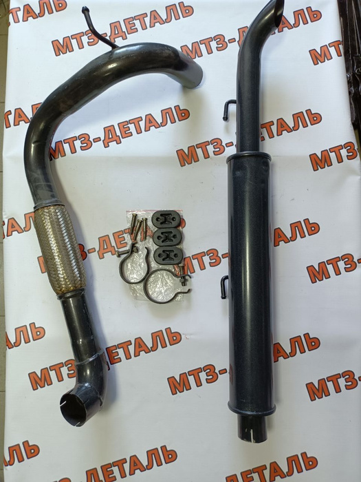 Глушитель МТЗ нового образца на Д-245 - купить по низкой цене в ...