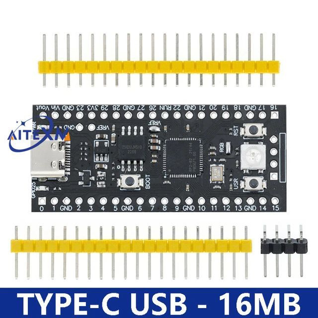 Плата микроконтроллера Raspberry Pi Pico 16МБ Rp 2040 Rp Board Micropython Arduino Одноплатный
