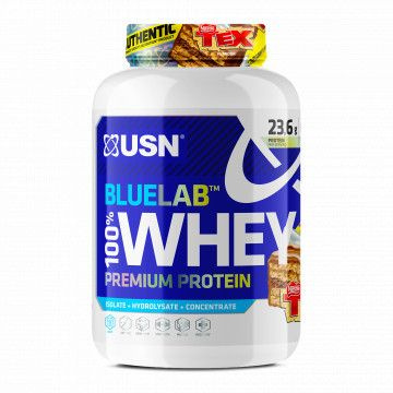 USN BlueLab 100% Premium Whey TEX БЛЮЛАБ 100% ВЕЙ ПРЕМИУМ ПРОТЕИН со вкусом шоколадной вафли ...