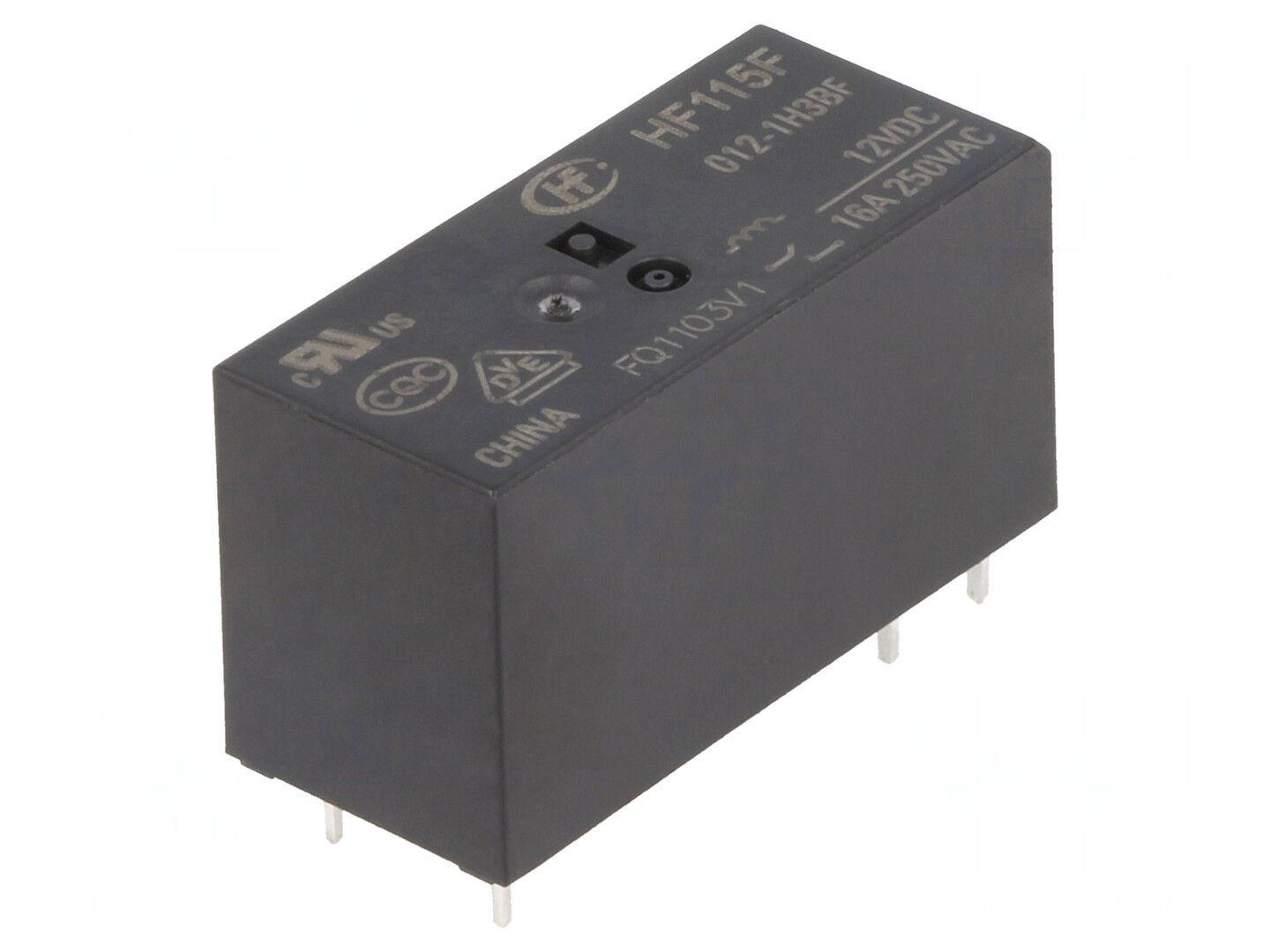 HF115F/012-1H3BF, HONGFA RELAY, Реле электромагнитное, SPST-NO, Uобмотки 12ВDC, 16А, 16A/250ВAC ...