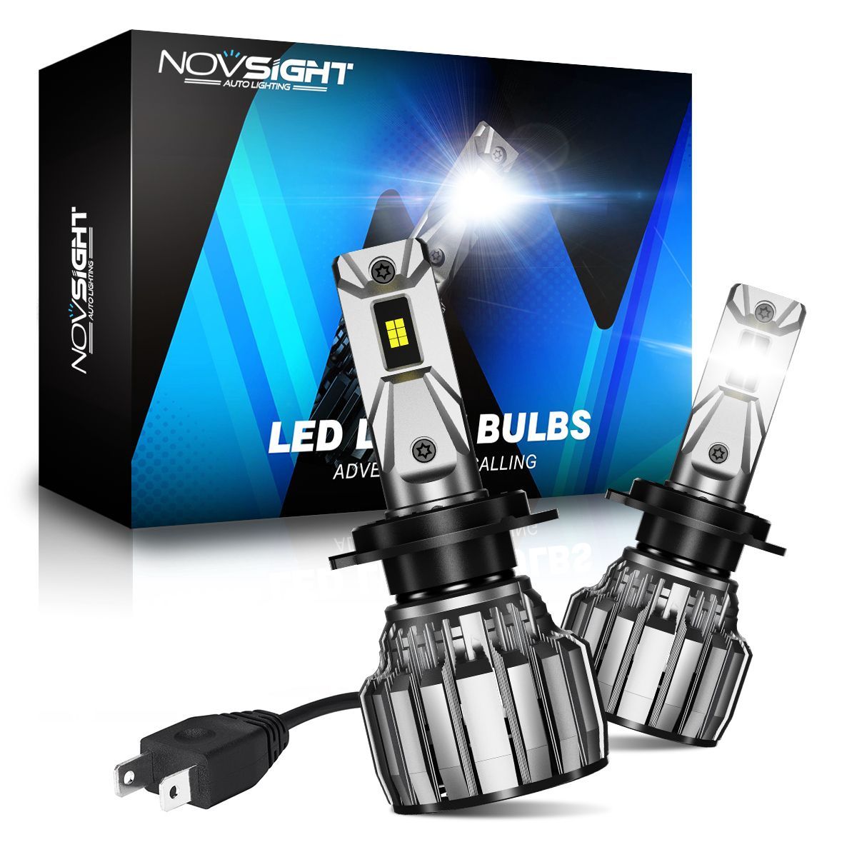 Лампа автомобильная Novsight 12 В, 2 шт. A500-N71-H7 купить c доставкой ...