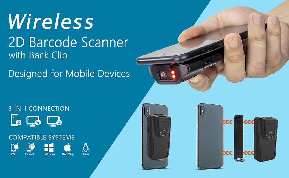 Netum Беспроводной Bluetooth 2d Qr сканер штрих кода E800 купить по