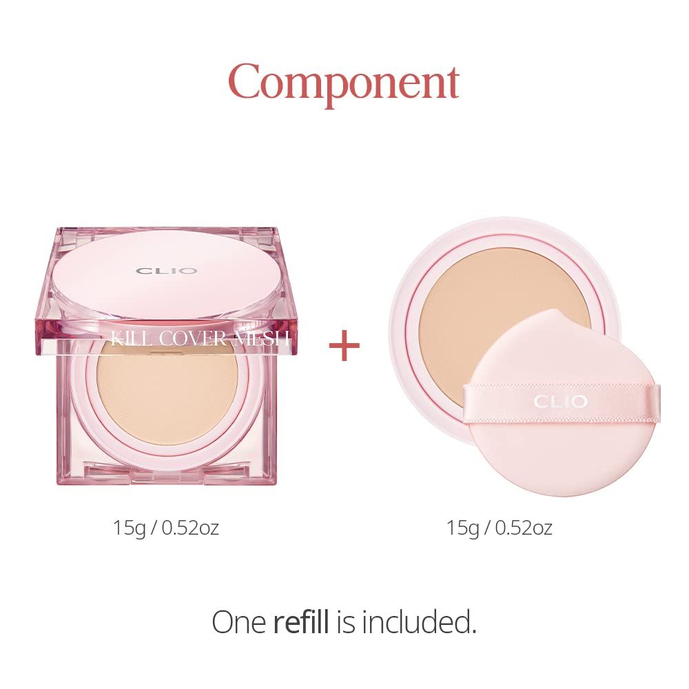 CLIO Кушон KILL COVER MESH GLOW CUSHION (тон 4 GINGER) spf 50+ pa ...