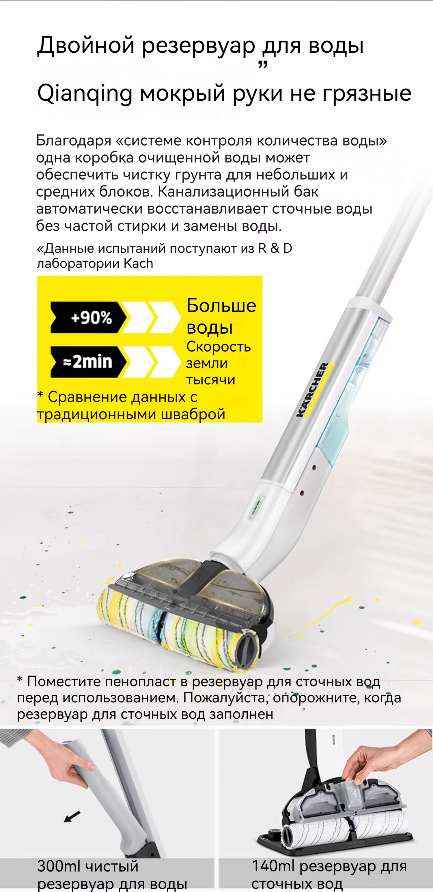 Электрошвабра Karcher EWM2 Light - купить с доставкой по выгодным ценам ...