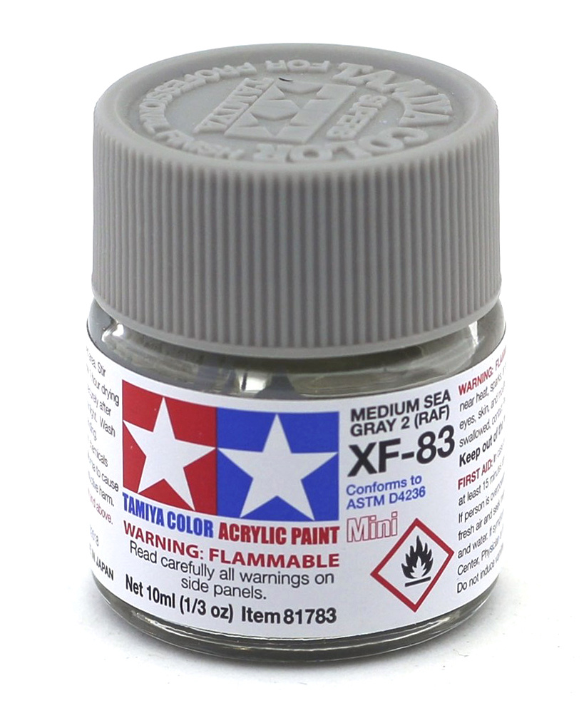 Tamiya XF-83 Medium sea gray 2 (RAF), Средний морской серый, Матовый ...