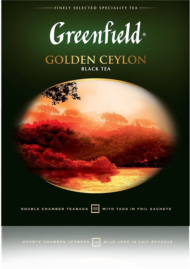 Чай в пакетиках черный Greenfield Golden Ceylon, 100 шт - купить с ...