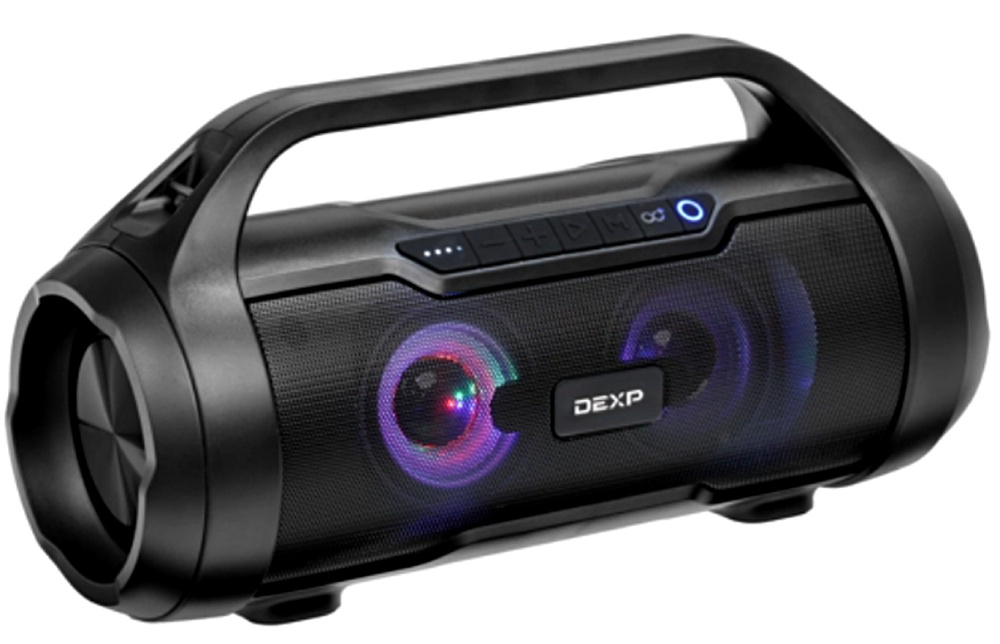 Беспроводная колонка DEXP Портативная аудиосистема/колонка/чёрная/с ручкой/P520 /музыкальная ...