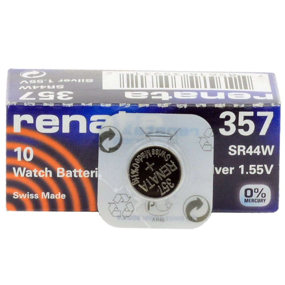 Э/П Батарейка 357 / SR44W 1.55V Renata, 1 шт. - купить с доставкой по ...