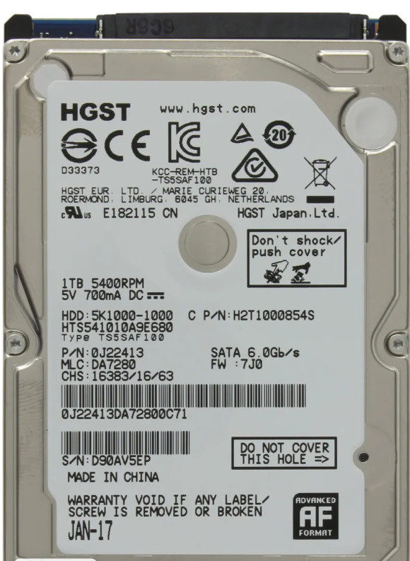HGST HTS541010A9E680 купить на OZON по низкой цене в Узбекистане, Ташкенте