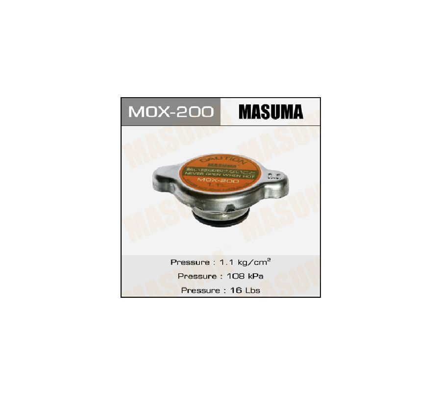 Крышка радиатора Masuma MOX200 - Masuma арт. MOX200 - купить по ...