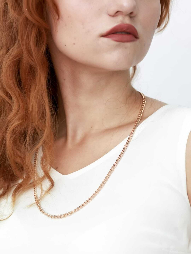 Цепочка позолоченная 60 см - купить с доставкой по выгодным ценам в ...