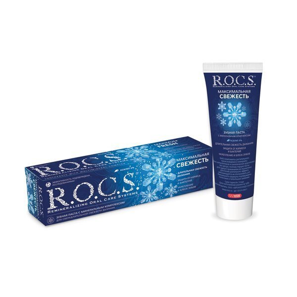 Паста зубная максимальная свежесть R.O.C.S./РОКС 94г купить на OZON по ...