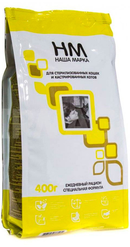 Наша Марка Корм сухой для стерилизованных кошек , 400 гр - купить с ...
