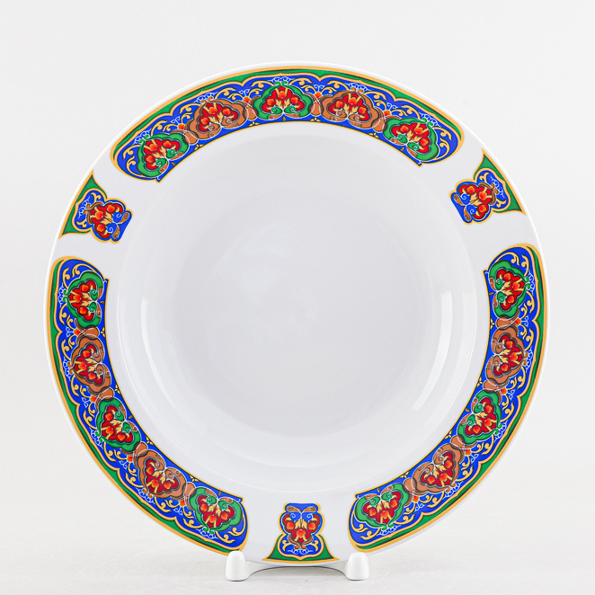 Тарелка глубокая Дулевский фарфор, Фарфор, диаметр 24 см - купить по ...