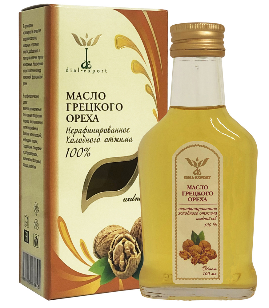 Масло грецкого ореха Dial-Export нерафинированное холодного отжима 100 ...