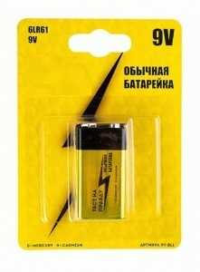 Апро Батарейка Крона (6LR61, 1604A), Щелочной тип, 9 В, 1 шт - купить с доставкой по выгодным ...