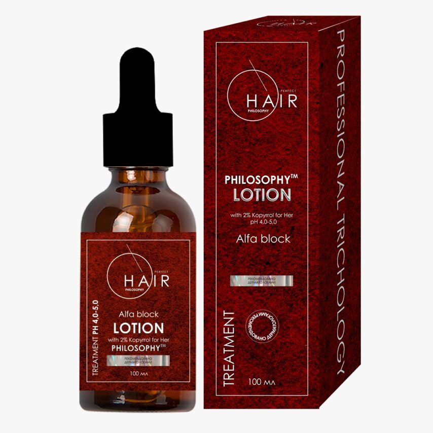 Лосьон против выпадения волос Perfect Hair PHILOSOPHY ALFA BLOK LOTION ...