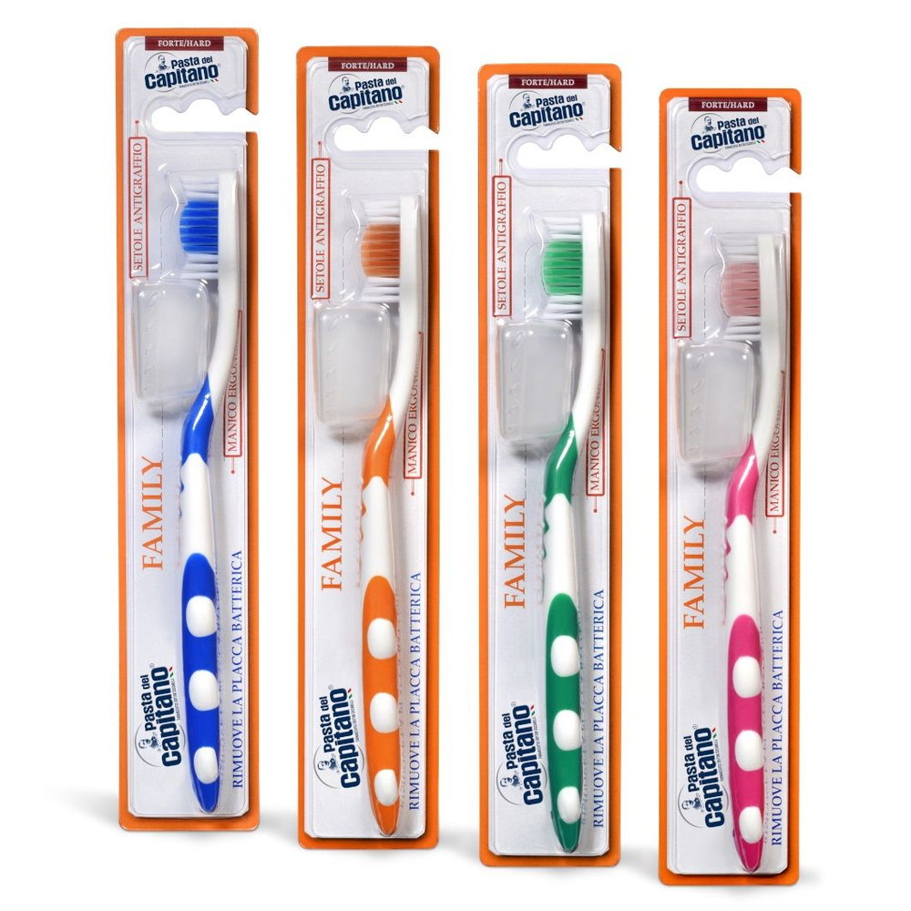 Pasta del Capitano Зубная щетка Family Hard / Для всей семьи, Жесткая ...